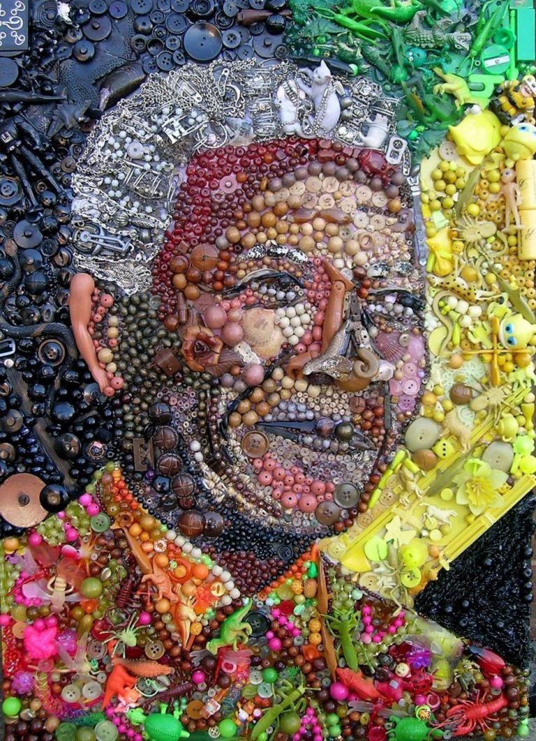 Incredible Portraits Made of Found Materials by Jane Perkins ...