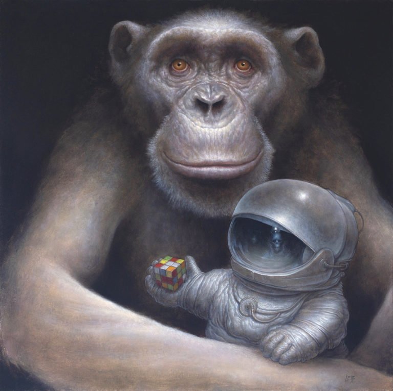 Chris Leib: Bonobo and Fable Painting Series --- beautifully rendered ...